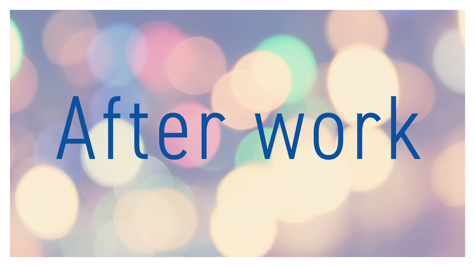 After work - Tägi - Freizeit. Sport. Events.